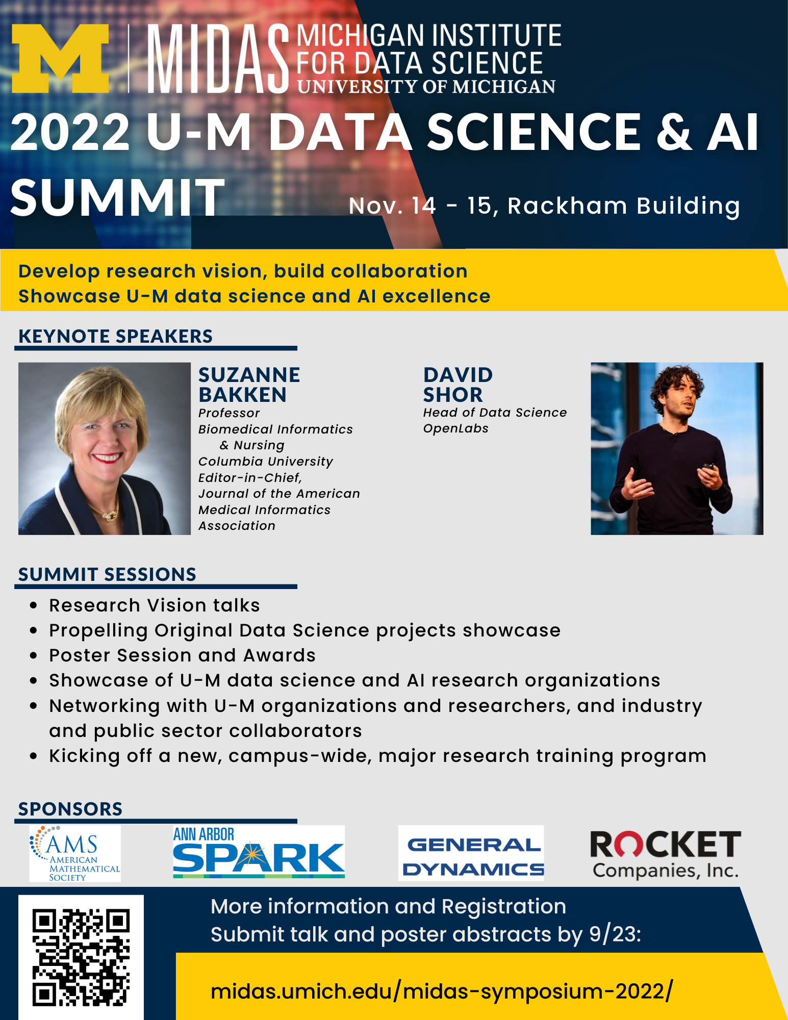 Department of Pathology - UM annual Data Science and AI Summit Abstract Submission Deadline is 9/23